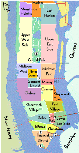 New York City Map | NYC Tourist