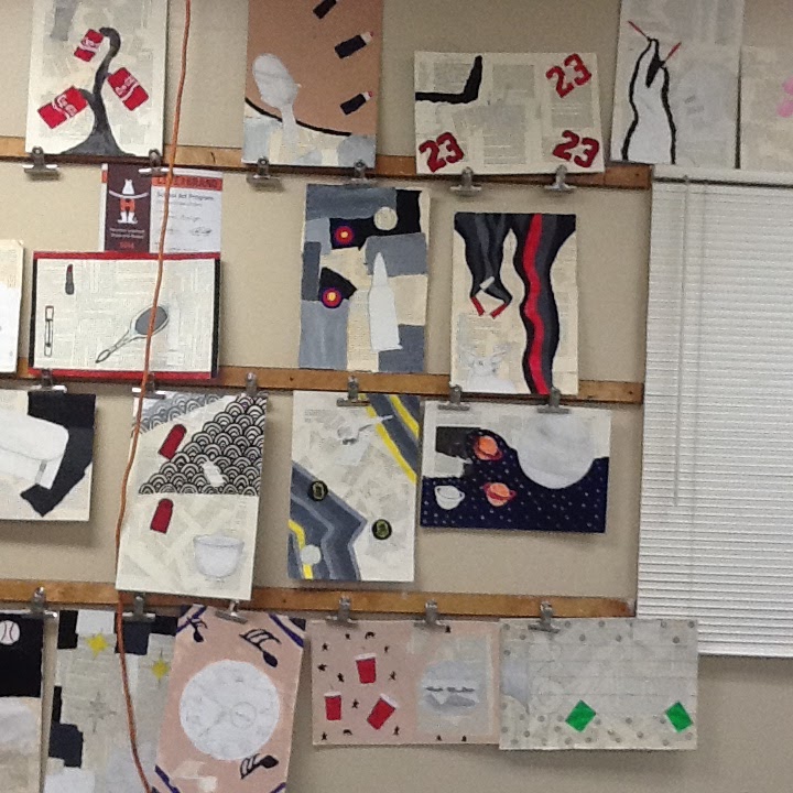 The Red Desk Art Room: Mixed Media Compositions