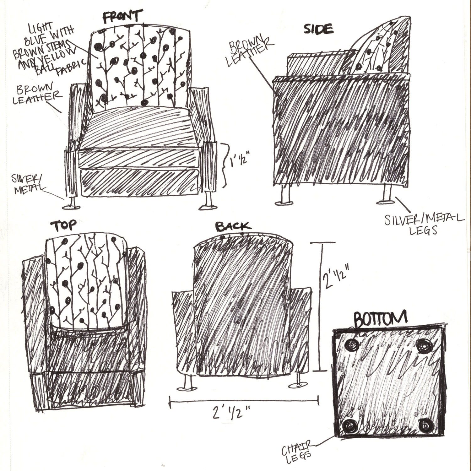 Ari Settles's Interior Design Portfolio: Sketch Journal