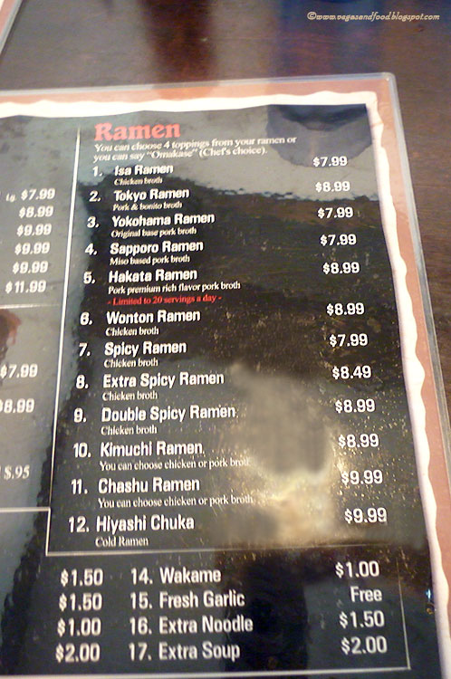 Isa Ramen - Koreatown - Vegas and Food