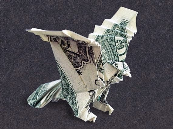 money origami birds ~ easy origami instructions for kids crafts