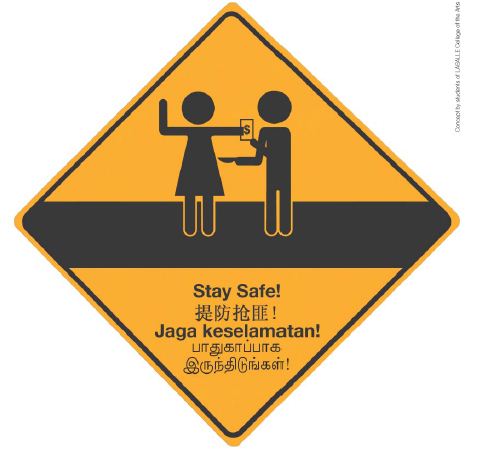 Together Let's fight Crime: Posters to make crime message by SPF