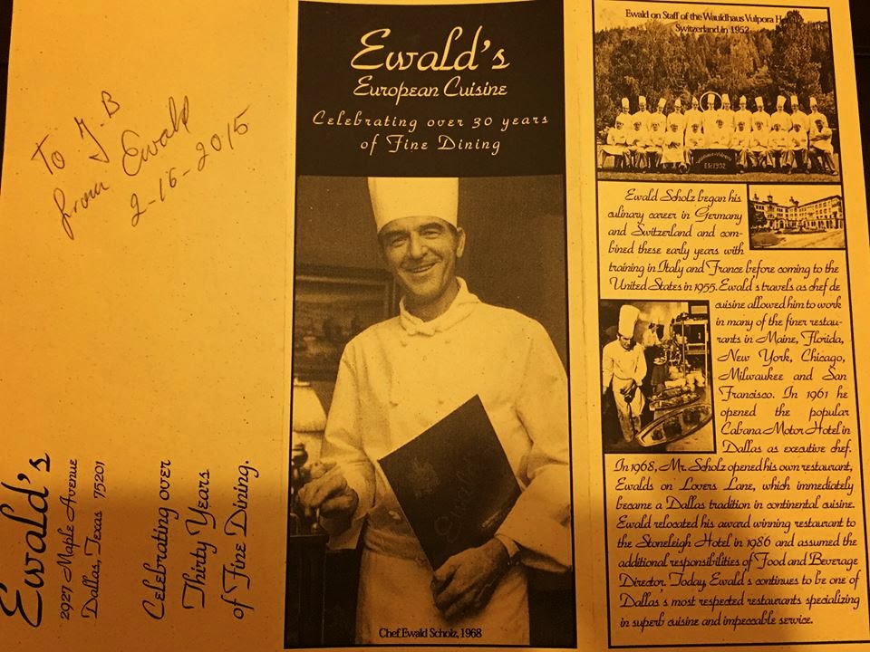 NORTH TEXAS REPORTER: Chef Ewald Scholz: Meeting a Legend