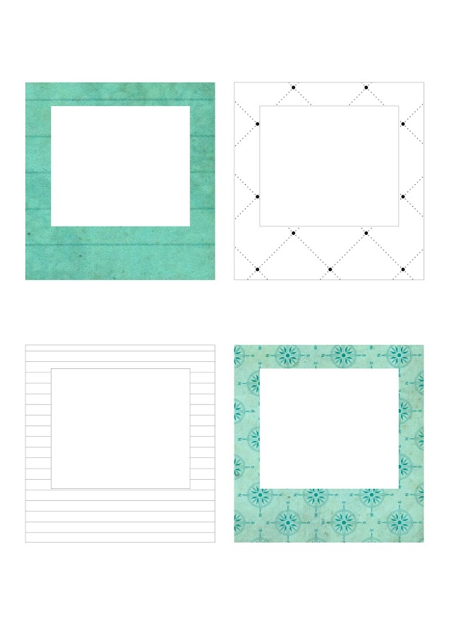 Marcos polaroid imprimibles + png (II) | Manualidades