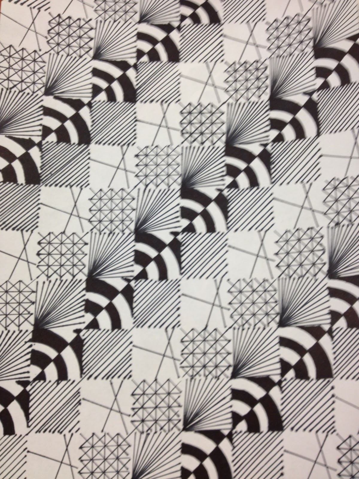 OCS High School Art: Art 1- Pattern Project