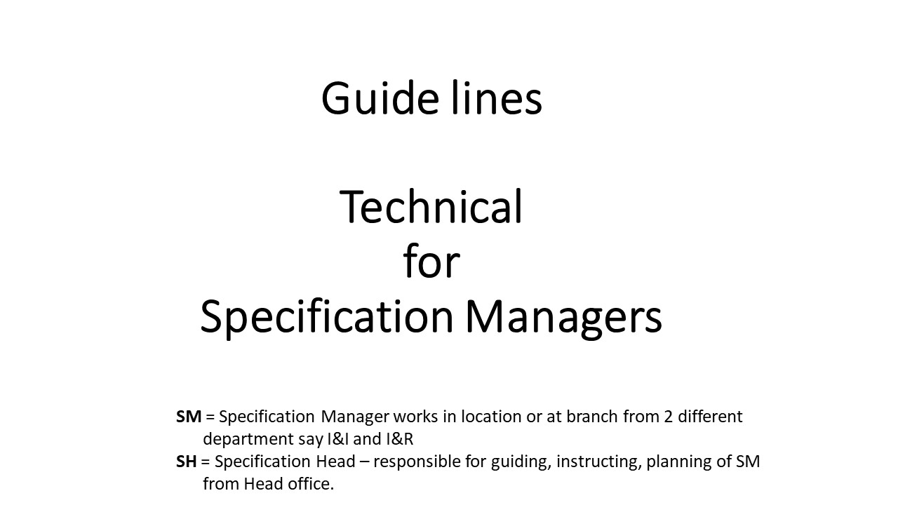 annayya.chandrashekar@gmail.com: Guide lines - Technical for ...
