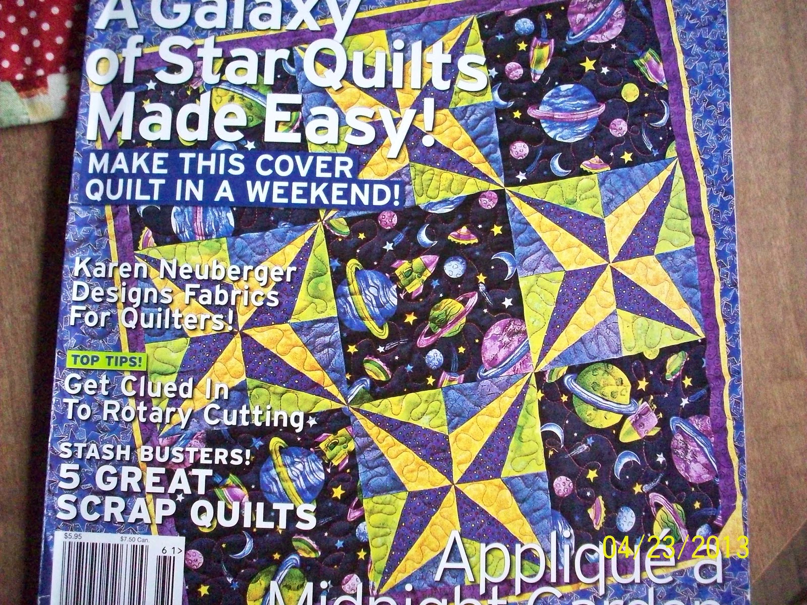 Stampin' Quilter: My "Galaxy of Stars" quilt