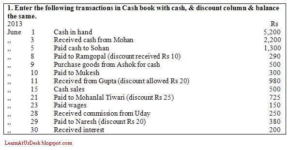 HOW TO PREPARE DOUBLE COLUMN CASH BOOK?
