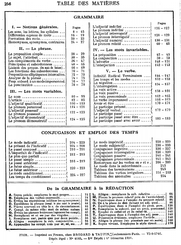 Avez-vous des livres de grammaire française "traditionnelle" à suggérer ...
