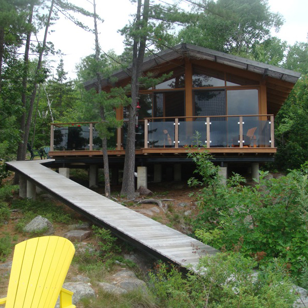 Home design: French River Cottage with Passive Solar
