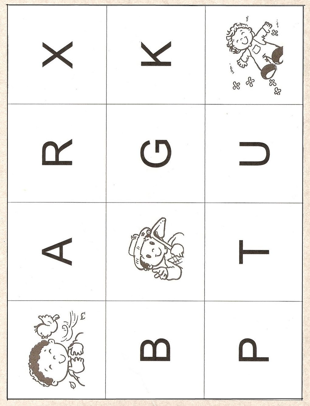 el rincón de infantil: ¡VAMOS A JUGAR AL BINGO..... DE LETRAS!