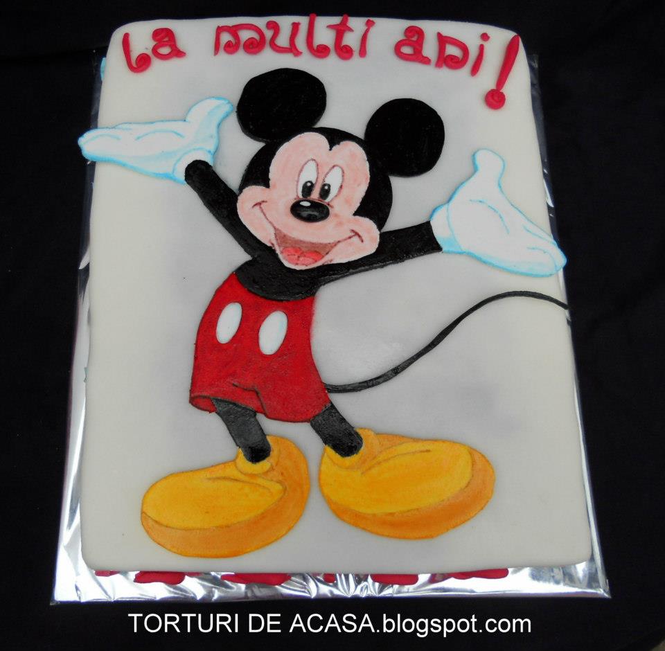 Torturi de acasa: Tort Mickey Mouse
