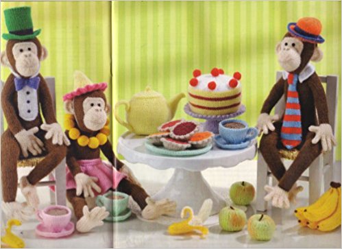 Toy Knitting Patterns: Monkey Tea Party Knitting Pattern