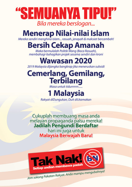 Slogan Rasuah Poster - netizenrakyat