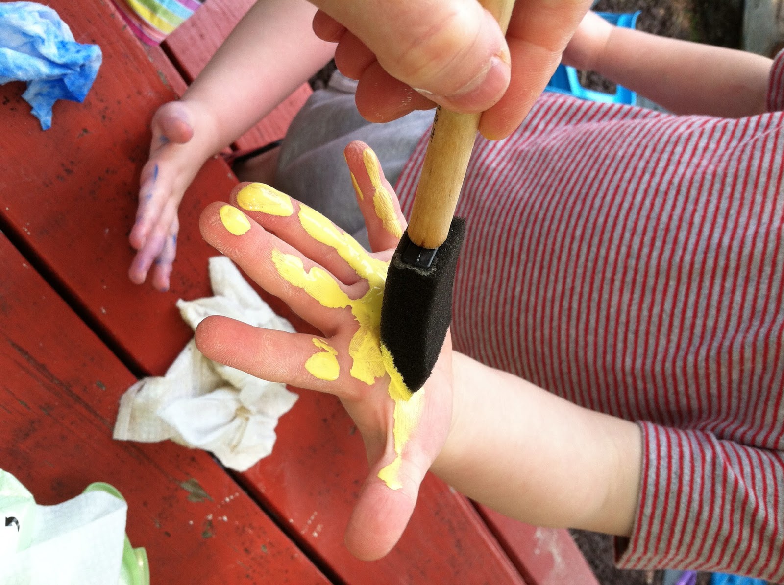 Dimpled Knuckles: 2012 Teacher Gifts--Hand Print Jugs w/ Summer Goodies