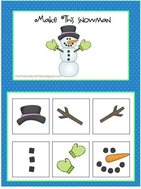 Chit Chat and Small Talk: Snowman Slam! Game