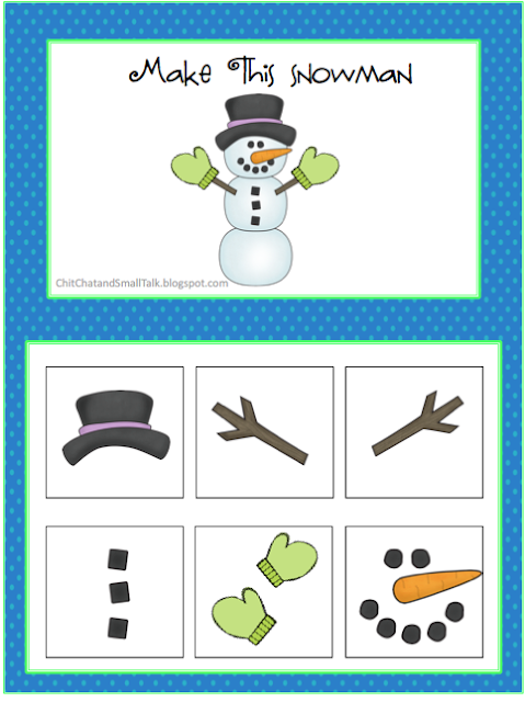 Chit Chat and Small Talk: Snowman Slam! Game