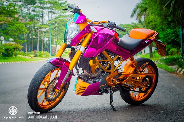 Foto: Modifikasi Motor Warna-warni Jadi Trend di Tahun 2014 | Refrensi ...