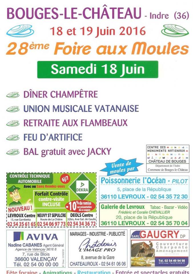 MAIRIE DE ROUVRES-LES-BOIS: Foire aux Moules à BOUGES-LE-CHATEAU
