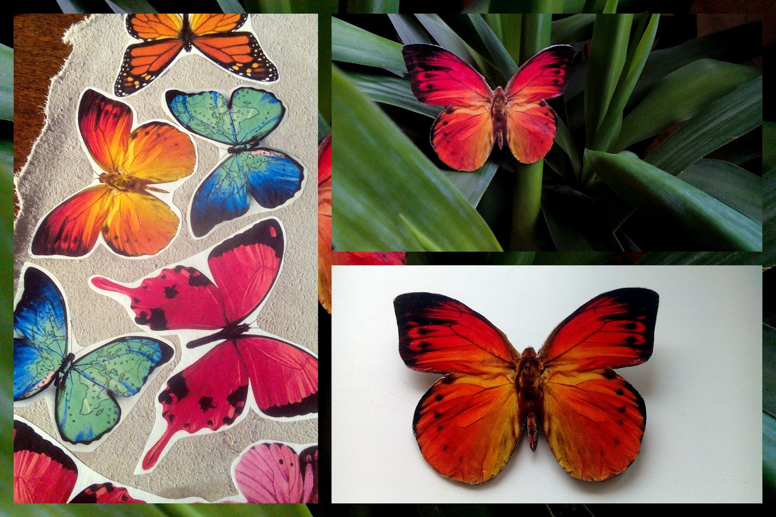 Angela käsitöö: Käsitöö postitus: Liblikad kevadeks rinda