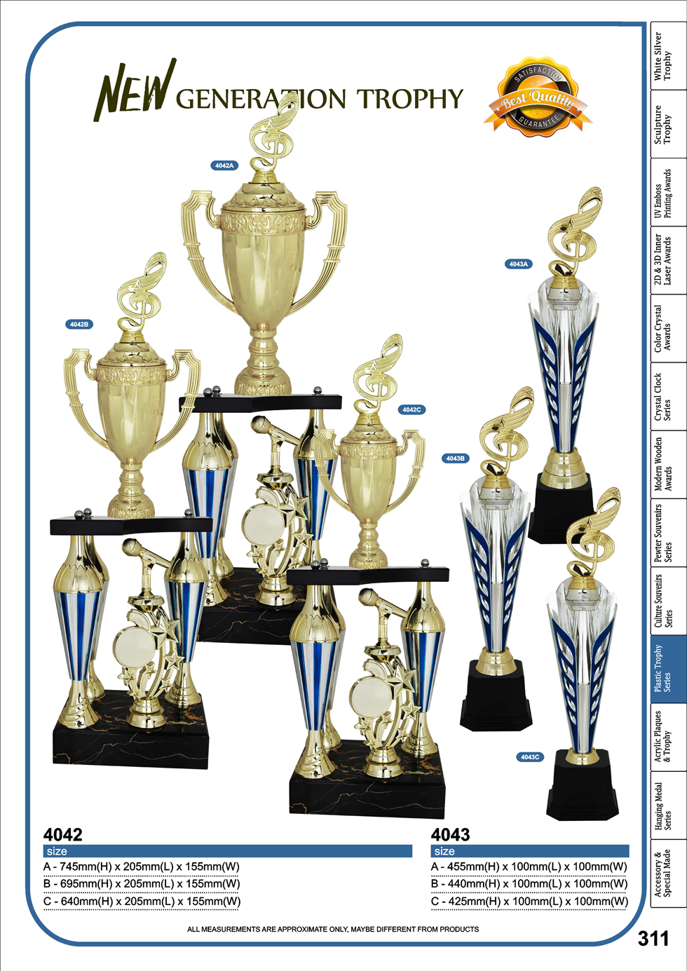 PLASTIC TROPHY | Trophy Supplier | Trophy Malaysia | Plaque Malaysia ...