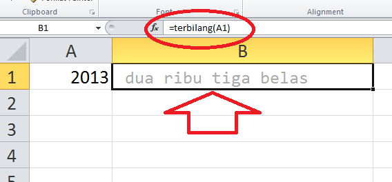 Rumus Terbilang Excel 2013 | Excel 2016 | Excel 2007