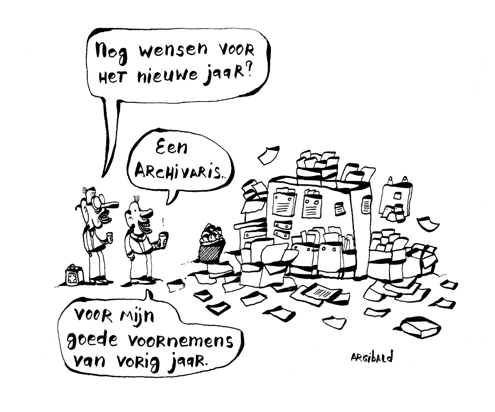 My Personal Cartoonblog: (goede) voornemens - cartoons