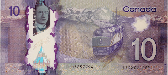Canada 10 Dollar Polymer Note 2013|World Banknotes & Coins Pictures ...