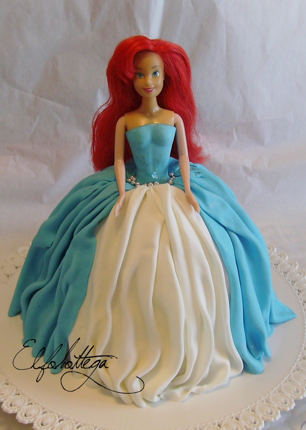 L'Elfobottega: Torta di Ariel ! - Principessa Sirena