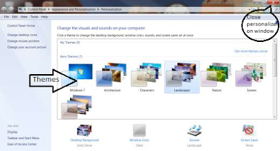 THE EDUCATION CORNER: HOW TO CUSTOMIZE THEMES AT WINDOW 7