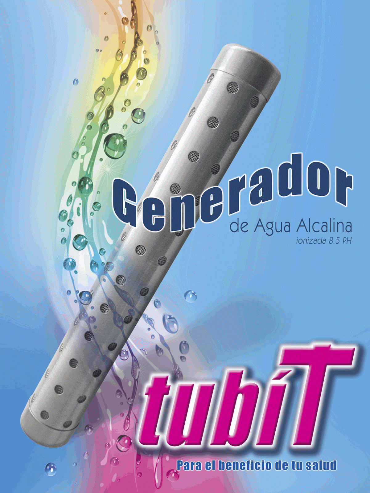 TubíT agua alcalina PH 8.5: premio NOBEL