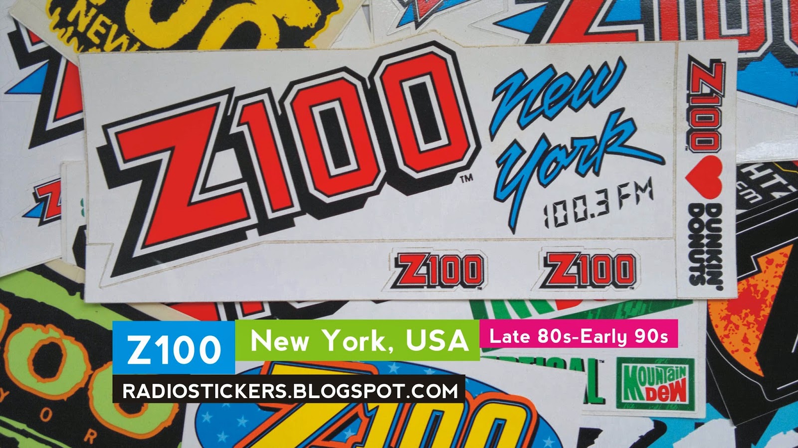 RADIO station stickers... and more!: Z100, New York (1983-2013)