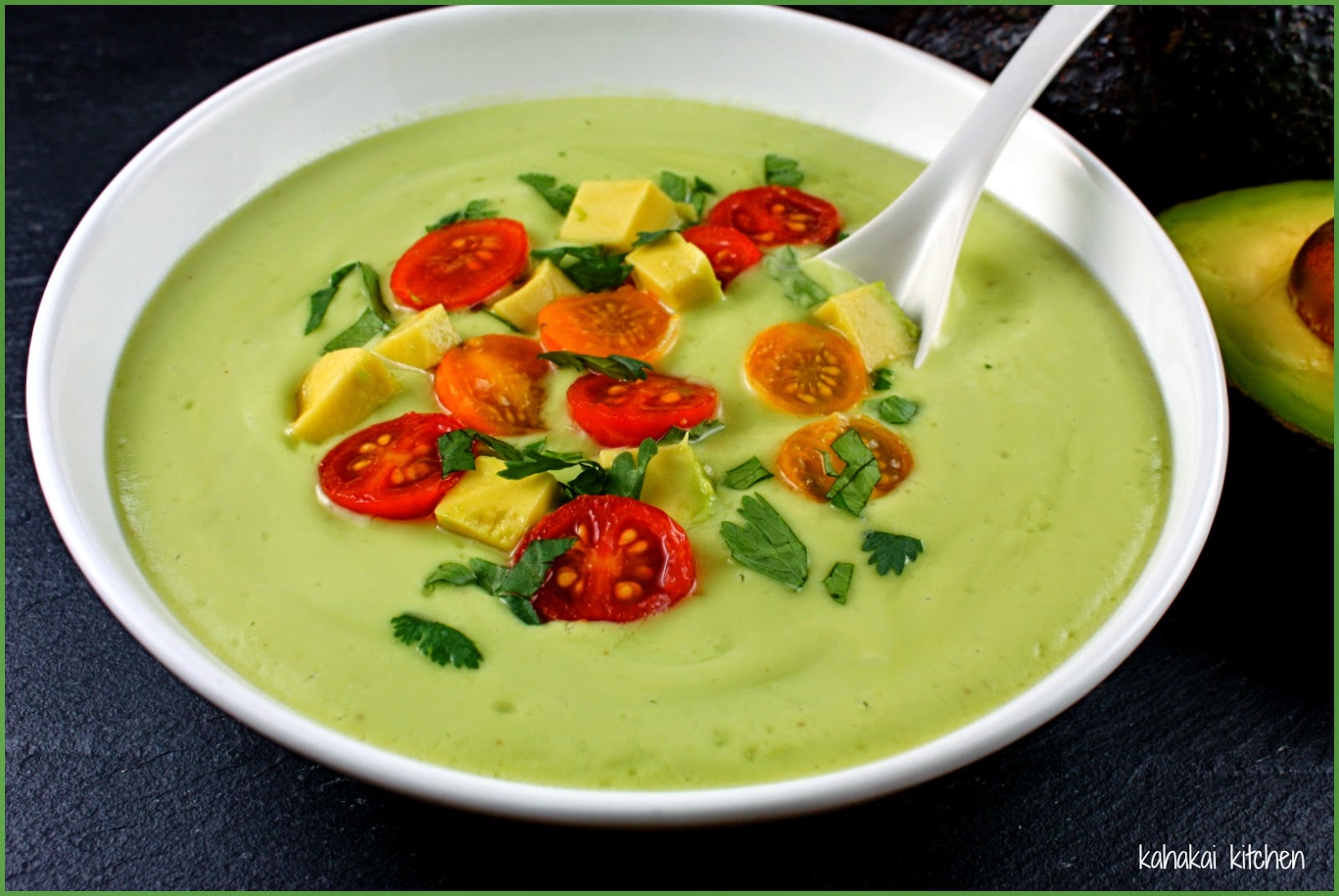Kahakai Kitchen: Fast Avocado Soup: Cold & Creamy for Souper (Soup ...