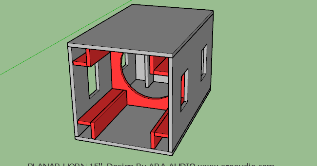 Skema Box Planar Horn 15 inch Low Mid Jauh
