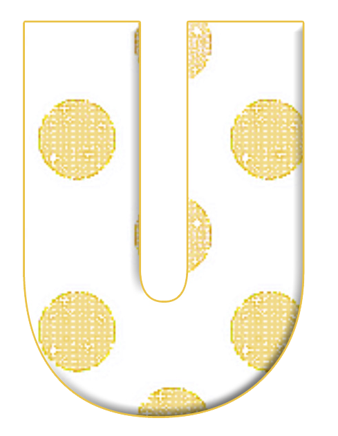 Abecedario Blanco con Lunares Dorados. White Alphabet with Gold Polka ...