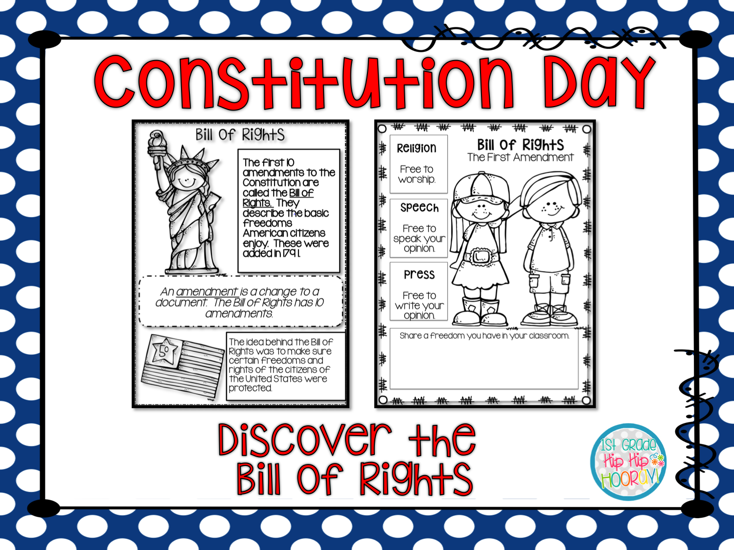 1st Grade Hip Hip Hooray!: Constitution Day...Friday, September 16th