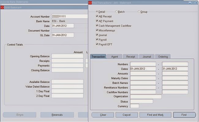 Oracle Applications: Oracle R12 Cash Management