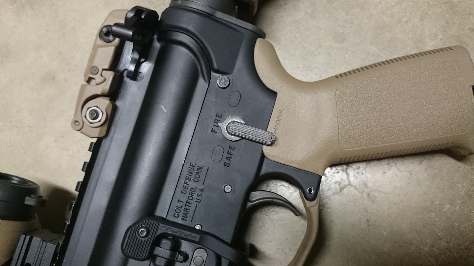 Mister Donut's Firearms Blog: QD Sling mount on the Colt IUR, and Ambi ...