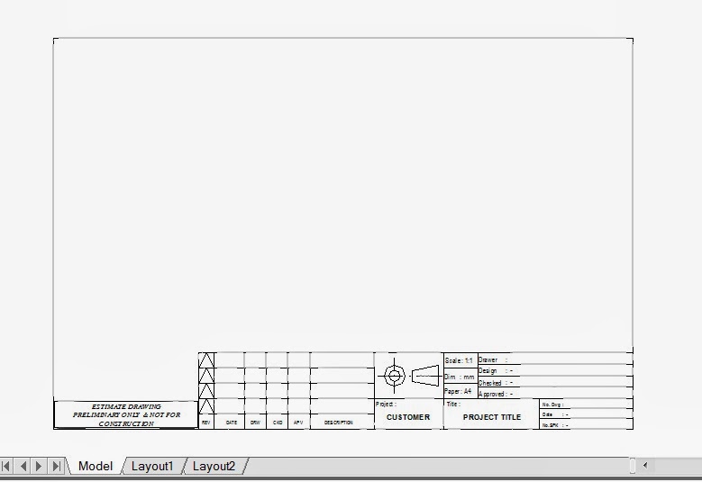Membuat template gambar Autocad 2010 (Make drawing template for Autocad)