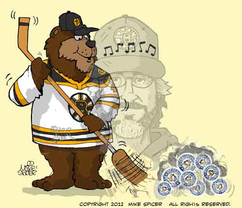 Mike Spicer Cartoonist / Caricaturist.: BRUINS SWEEP!!!!