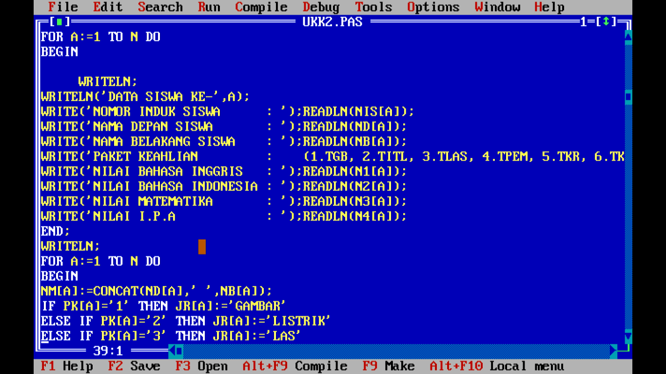 Pascal Array Fungsi Dan Prosedur ~ Ernas Blog
