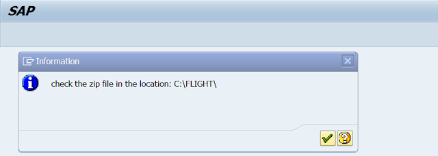 SAP Downloading Internal Table as a ZIP file on the Presentation Server