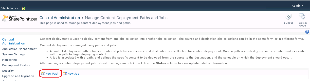 SharePoint Blog: Configure Content Deployment in SharePoint 2010