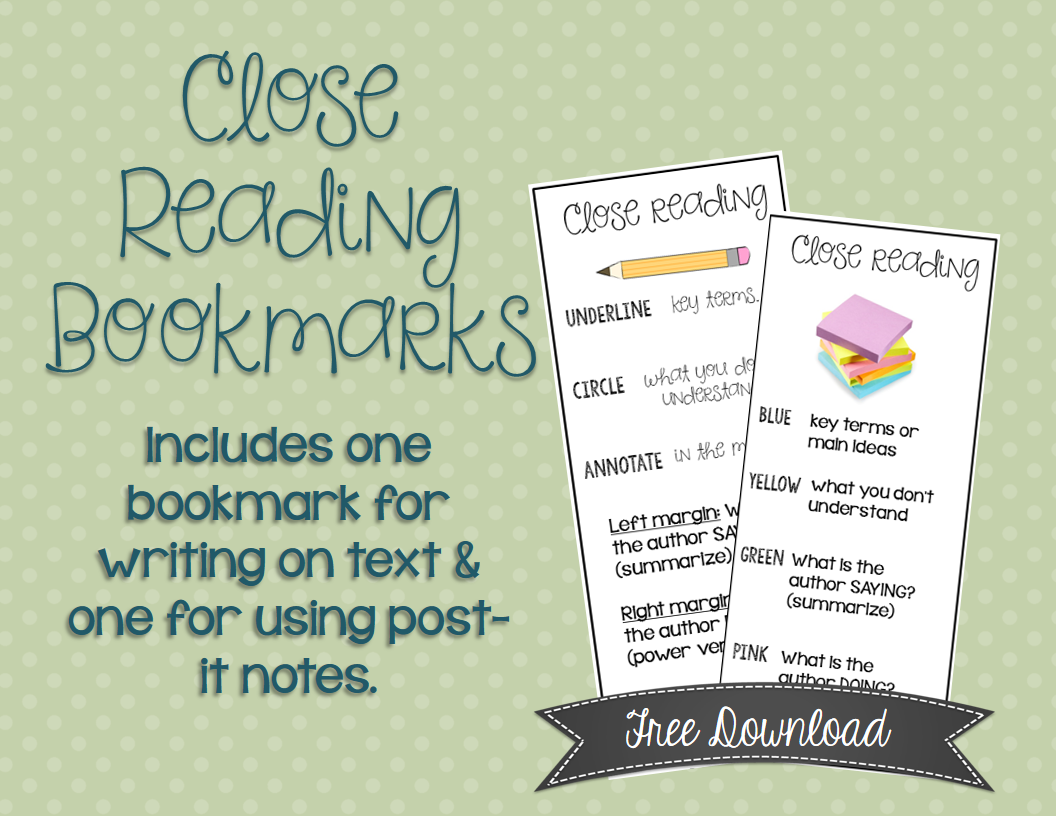 Fifth Grade Freebies: Who doesn't love free bookmarks?