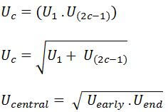 Central Value of Geometric Sequence