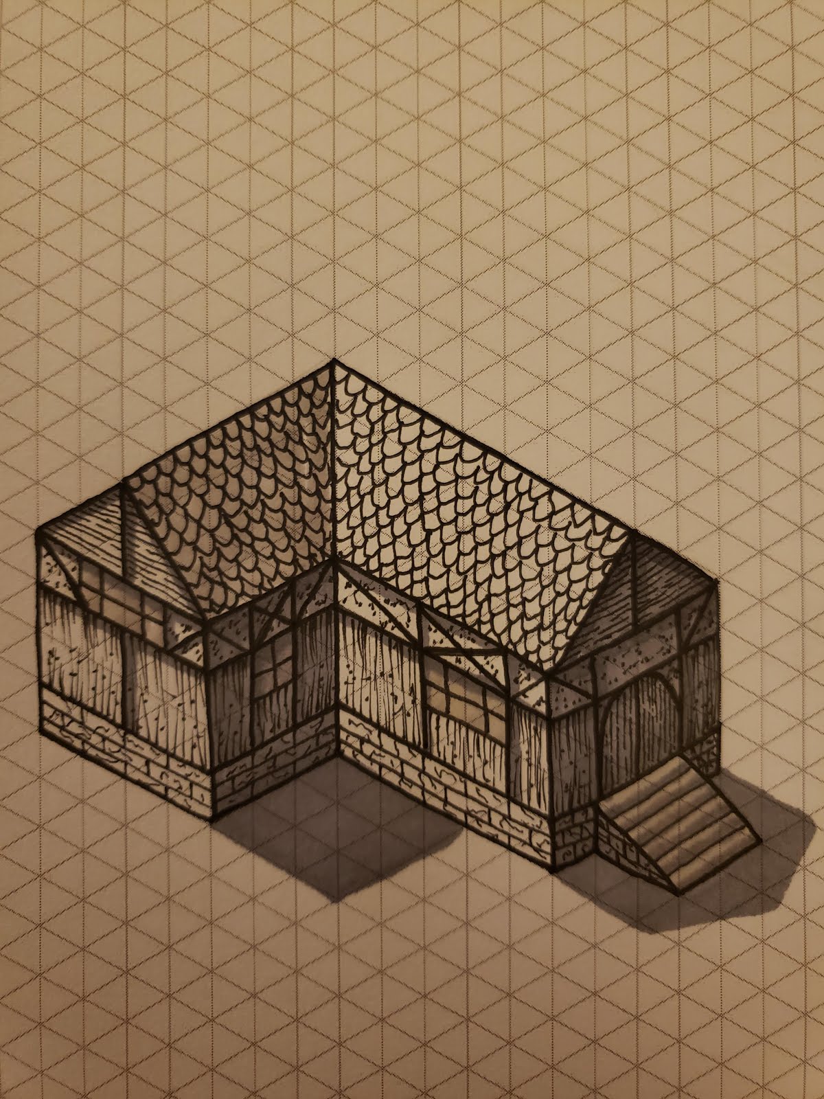 Isometric Drawing House