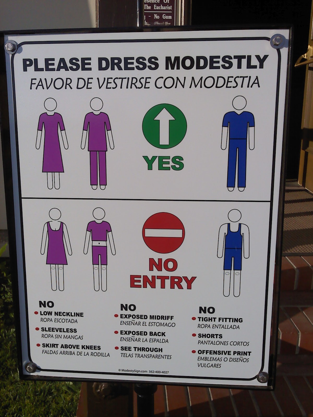 TRINITY ACRES: Modesty in Church