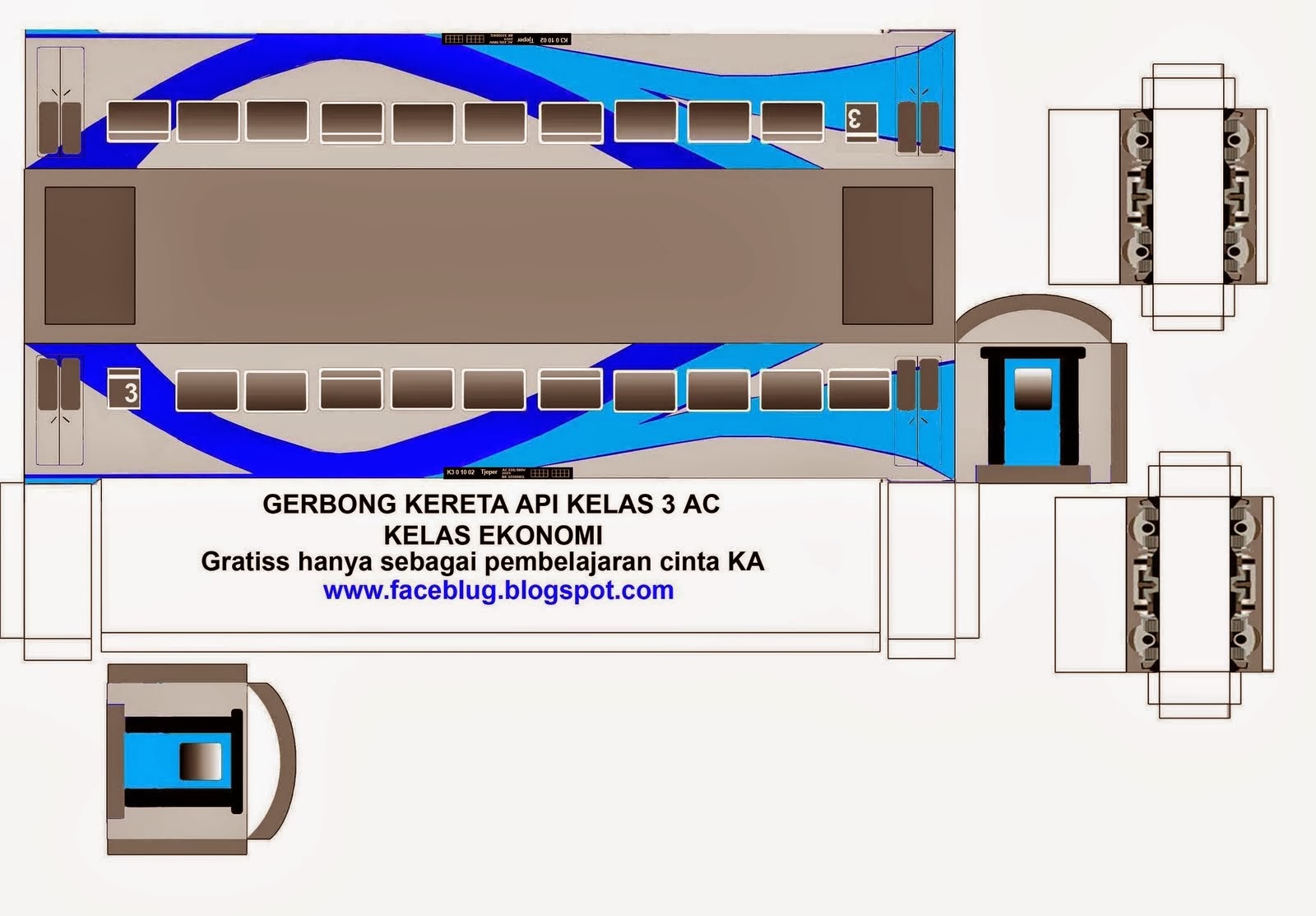 paper craft kereta api indonesia: Paper Craft kereta api indonesia
