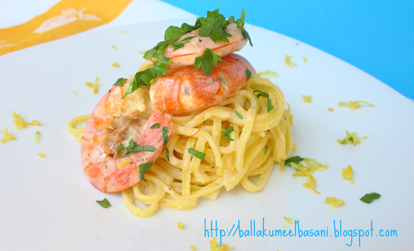 Ballakume Elbasani: Makarona me karkaleca deti, te aromatizuar me limon ...