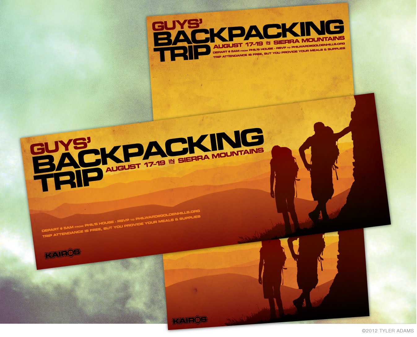 Tyler Adams Design: A Graphic Design Blog: Backpacking Trip Flyer & Poster
